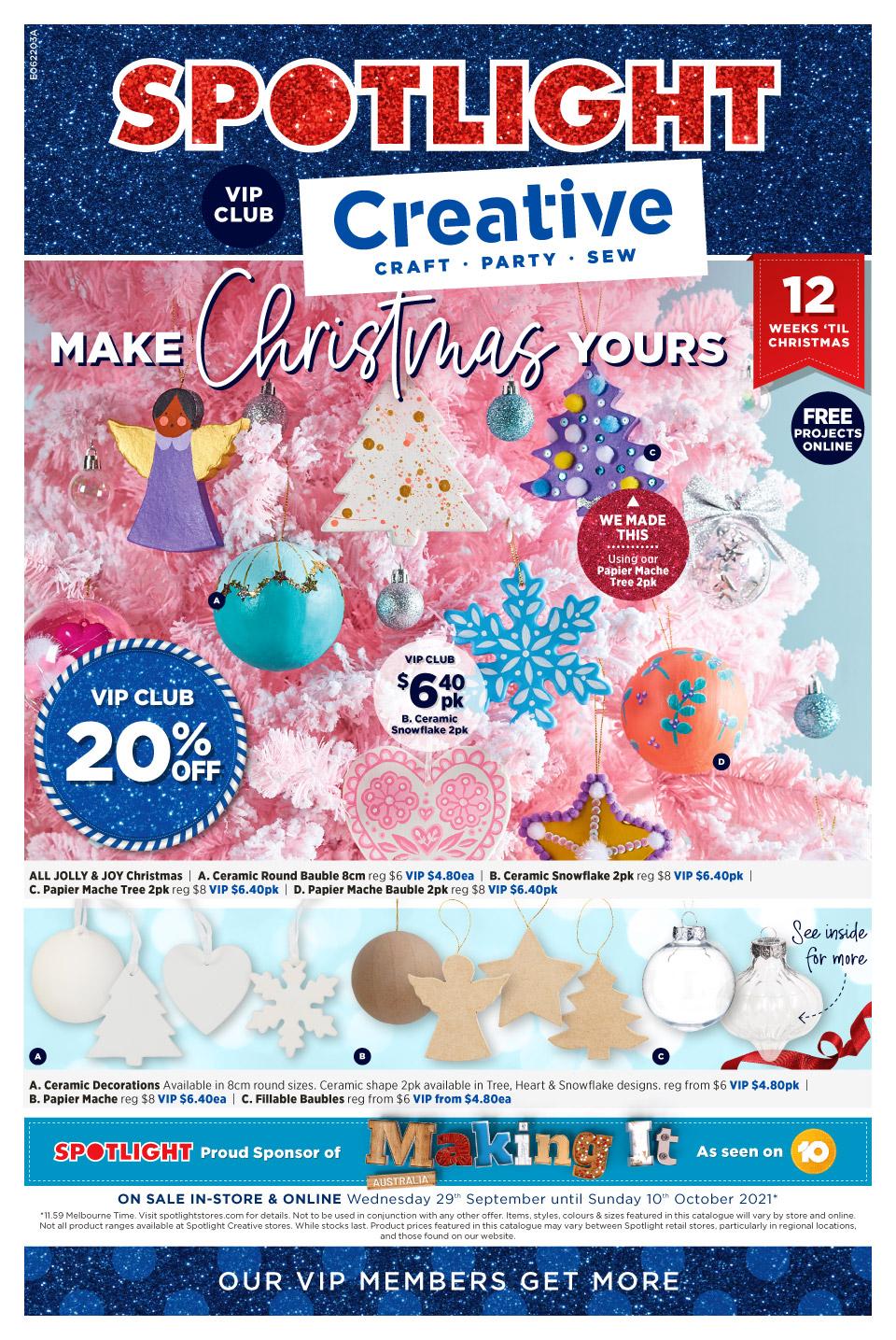 Spotlight Catalogue Christmas 29 Sep - 10 Oct 2021 | Catalogue AU