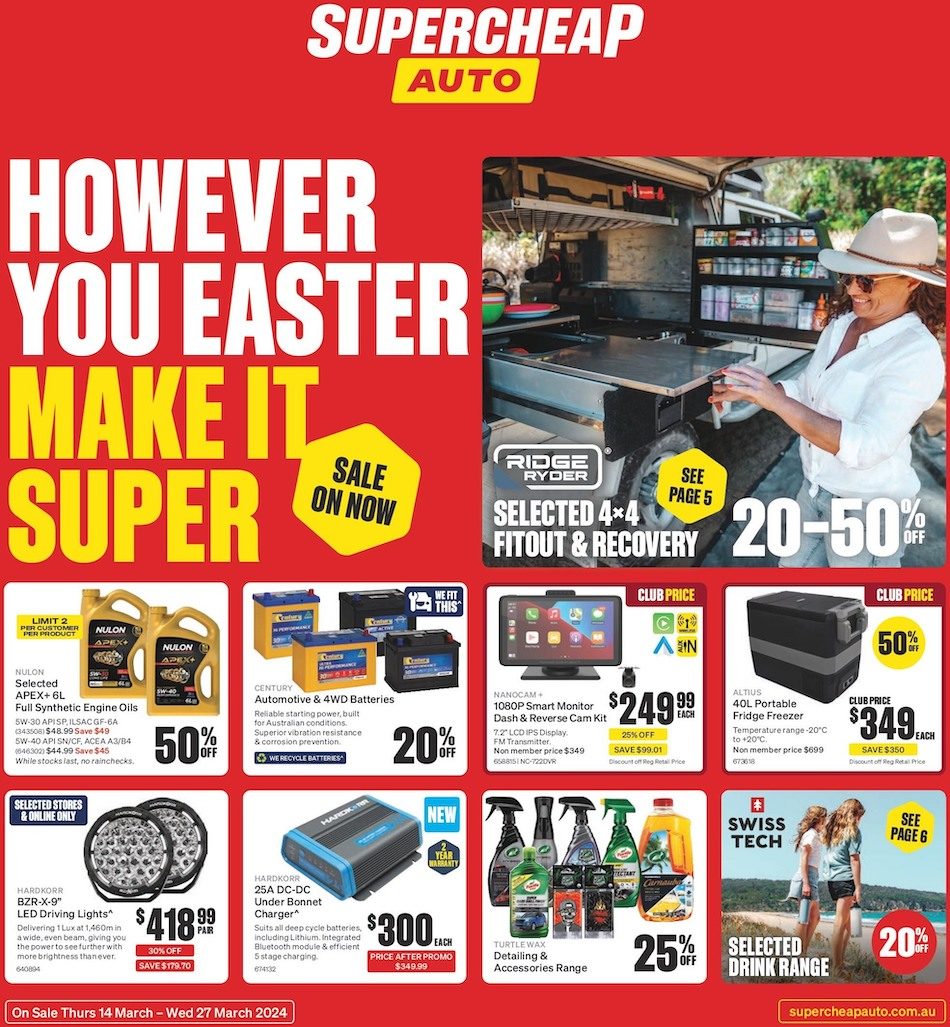 Supercheap Auto Catalogue 14 - 27 Mar 2024 | Catalogue AU