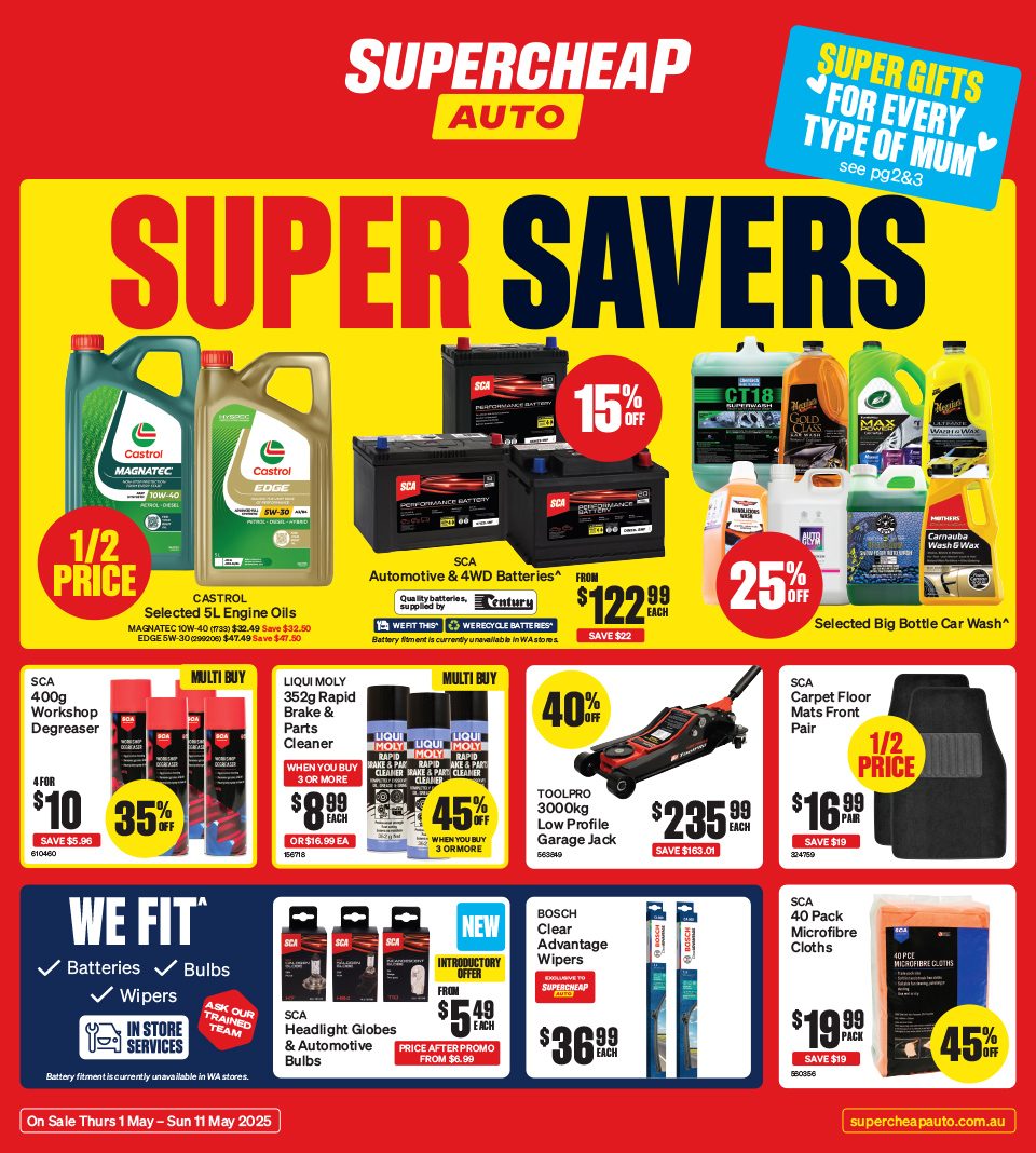 Supercheap Auto Catalogue April 30 - May 11, 2025 Super Savers ...