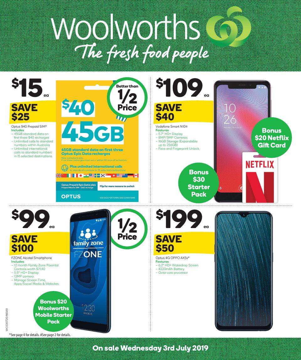 Woolworths Catalogue Telco 3 - 9 Jul 2019 | Catalogue AU