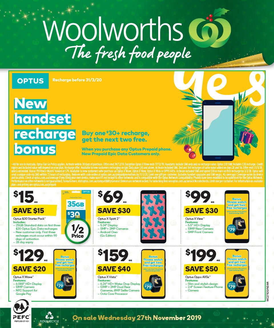 Woolworths Mobile Catalogue 27 Nov - 3 Dec 2019 - Catalogue AU